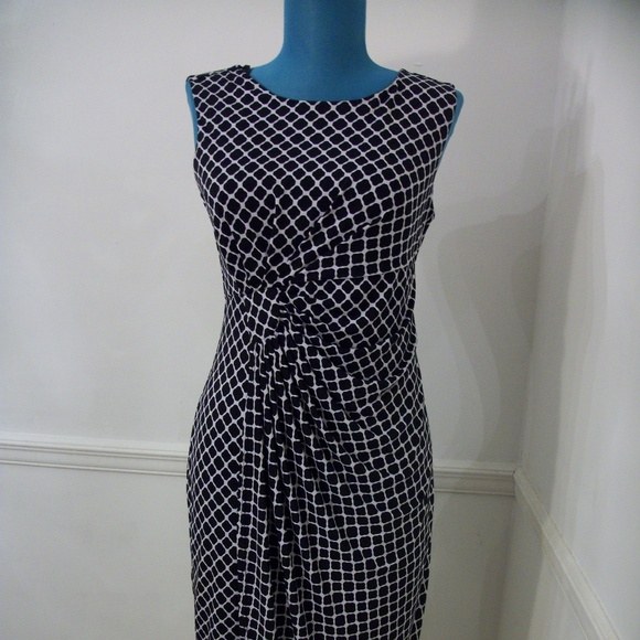 Enfocus Studio | Dresses | En Focus Studio Black White Print Dress Size ...